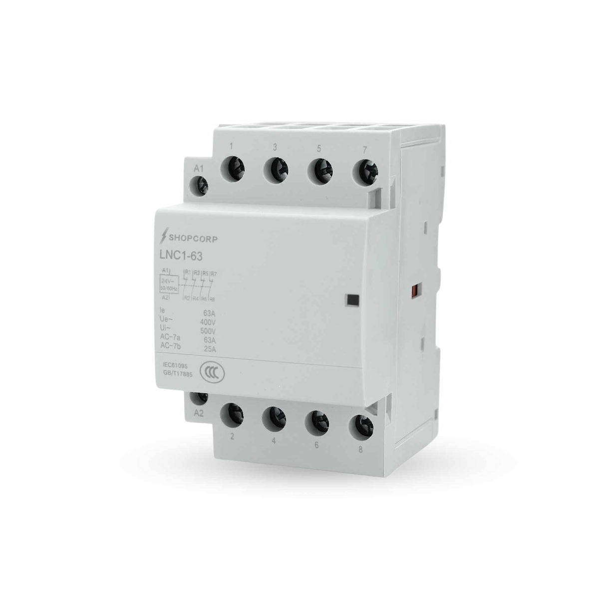 Contactor, 4 Pole Normally Closed, General Purpose, 24V, 63A ...