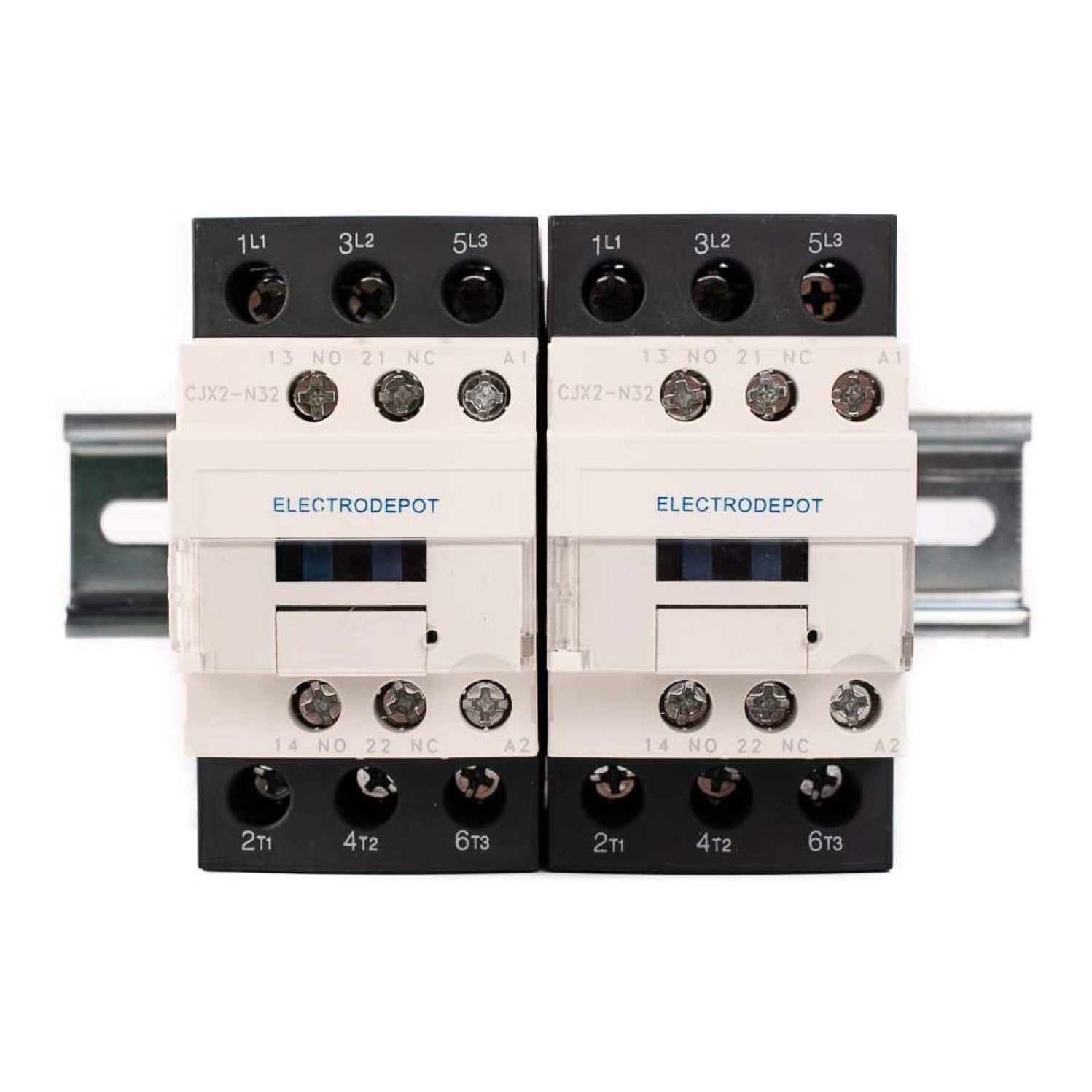 Contactor, 6 Pole Normally Open with Auxiliary Contacts, 110/120V, 30A ...