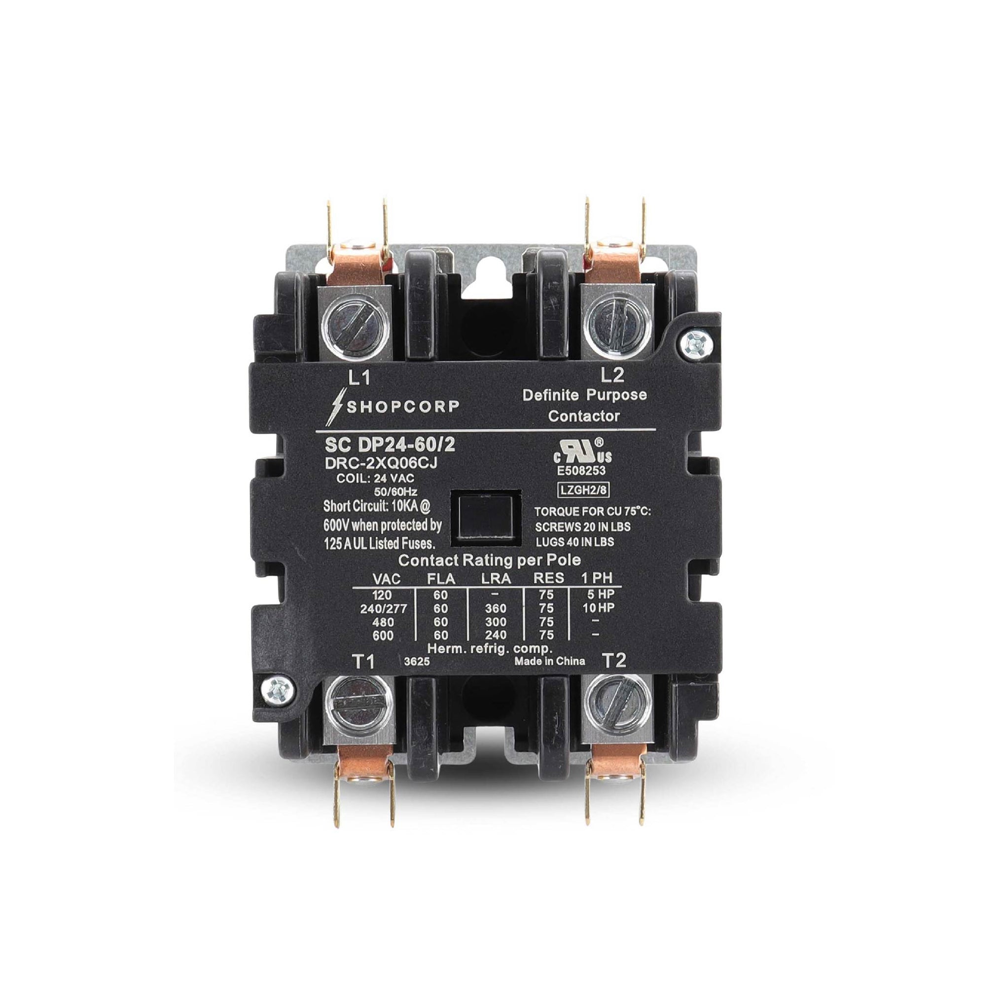 2 Pole Contactors | UL Listed Contactors for HVAC, Lighting & Motor ...