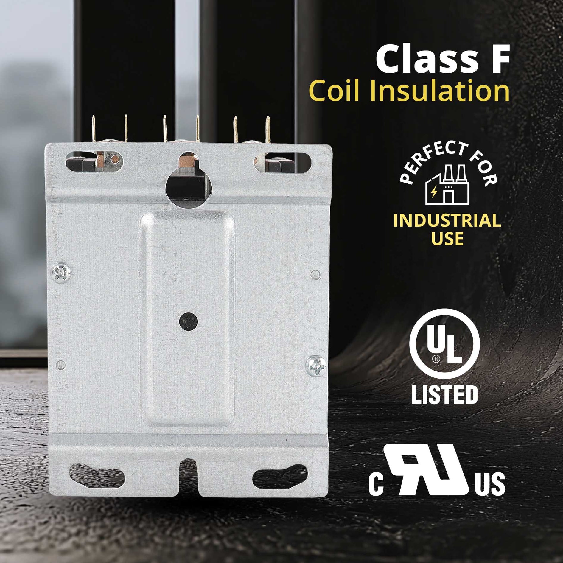 Shopcorp 60A 3 Pole Definite Purpose Contactor – 240V Coil, UL Listed ...