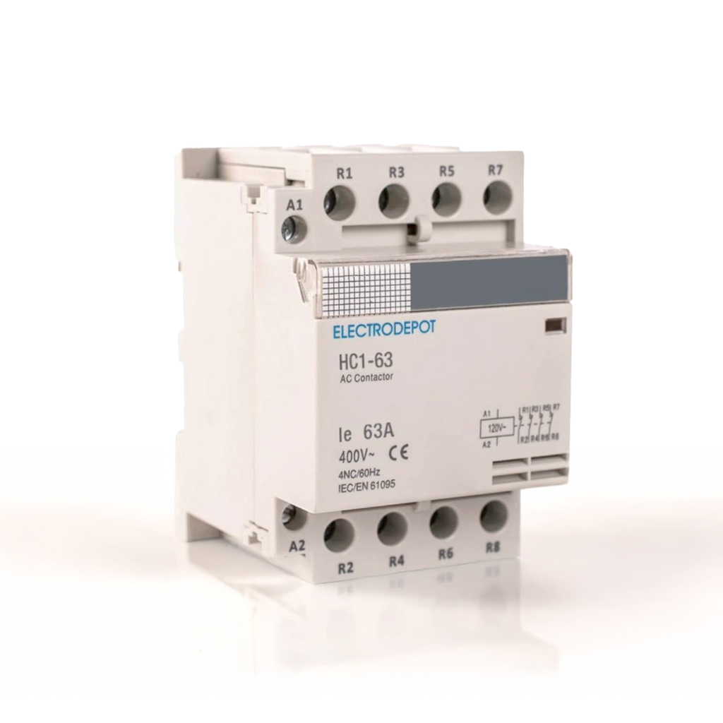 4 Pole Contactors for HVAC, Lighting & Motor Control Industrial System ...