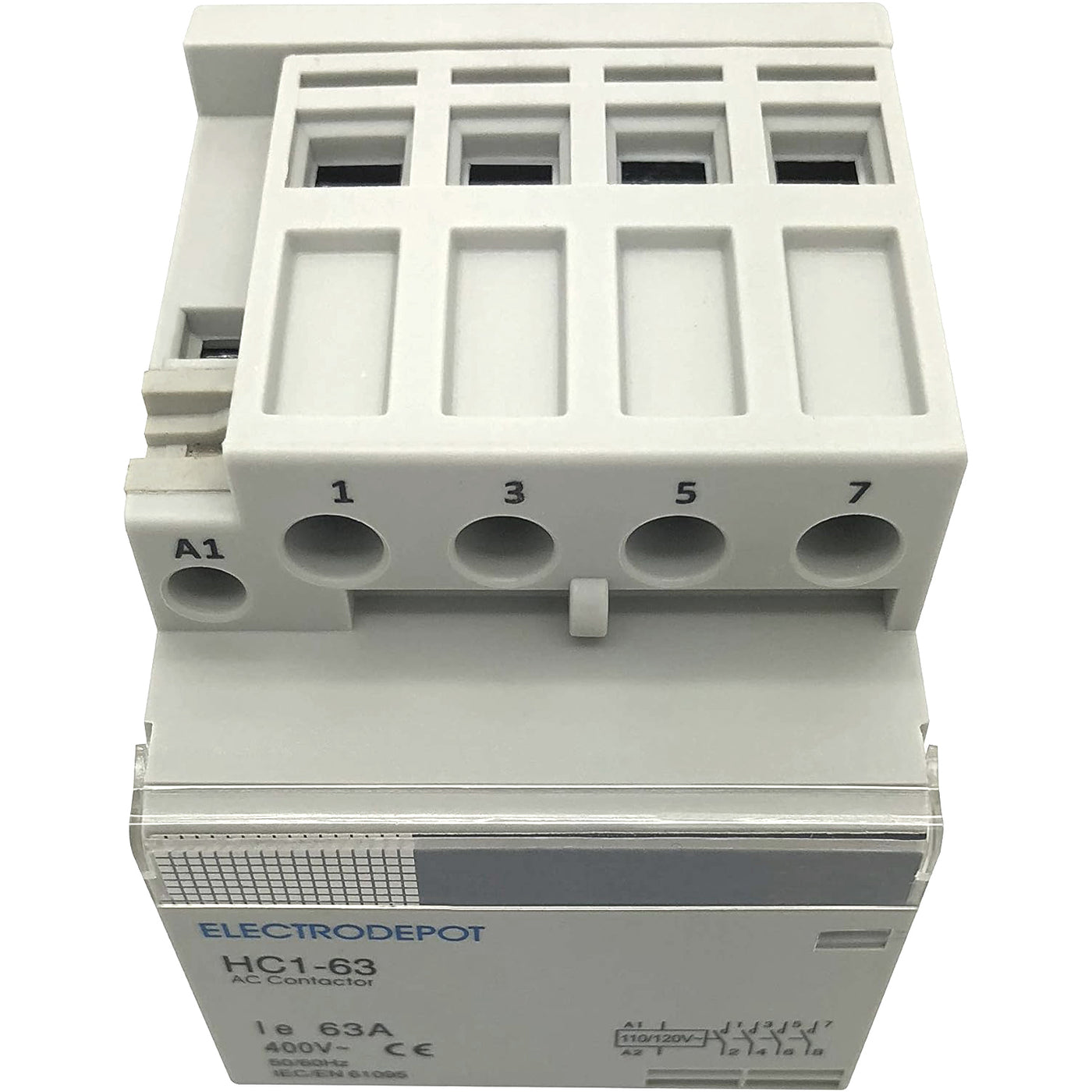 Contactor 60A, 400V, 110/120VAC, 4 Pole Normally Open, — ContactorDepot.com
