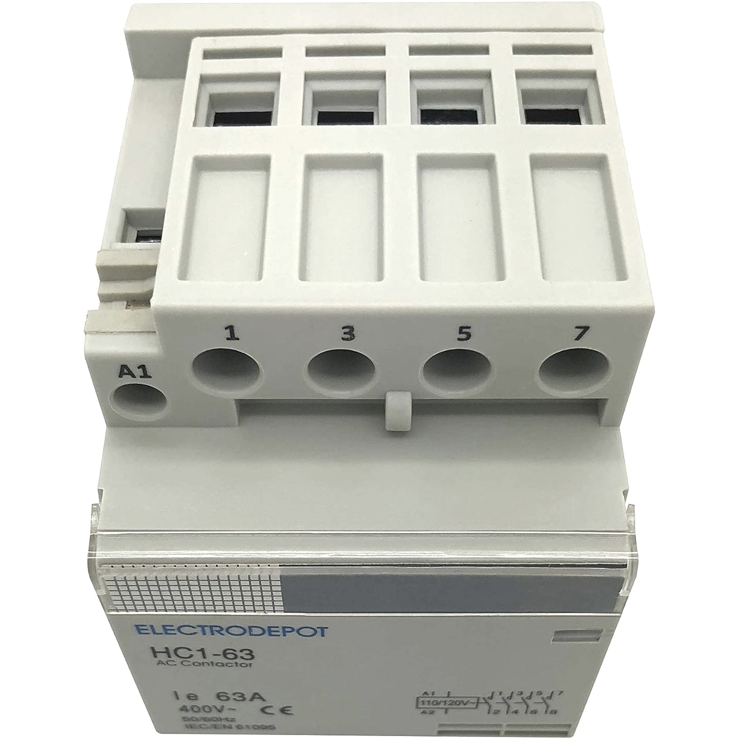 Contactor 60A, 400V, 110/120VAC, 4 Pole Normally Open, — ContactorDepot.com