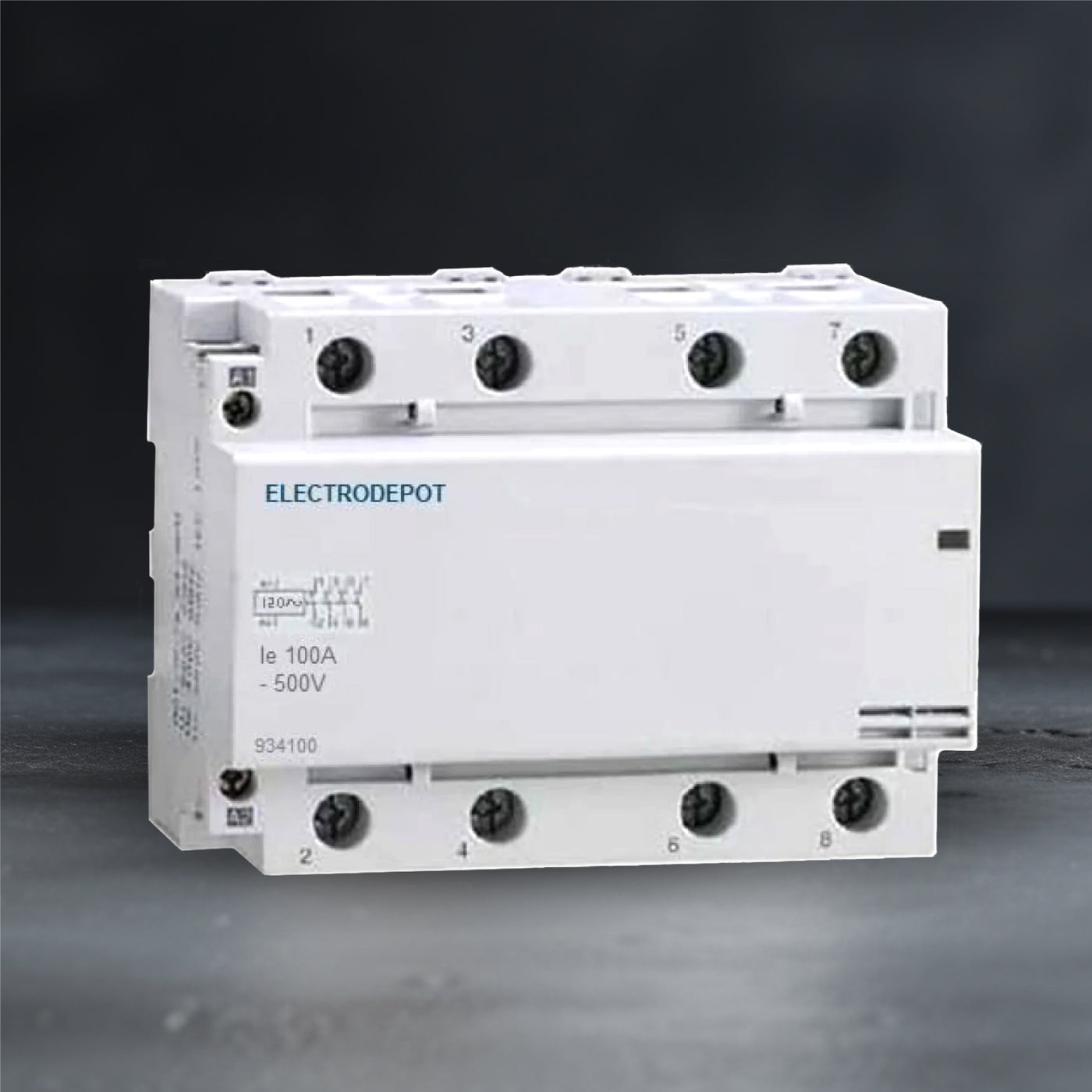 Contactor 100A, 500V, 110/120VAC, 4 Pole Normally Open — ContactorDepot.com