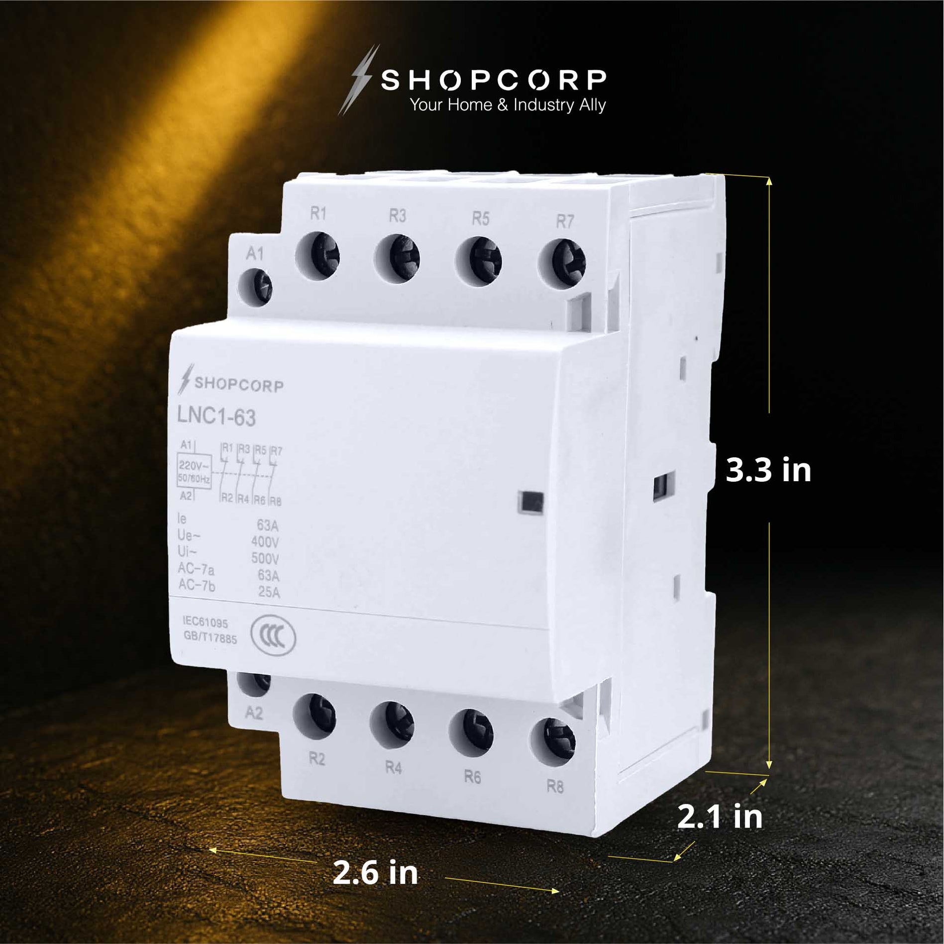 63A 4 Pole Normally Closed Contactor | IEC 400V 220V Coil Shopcorp ...