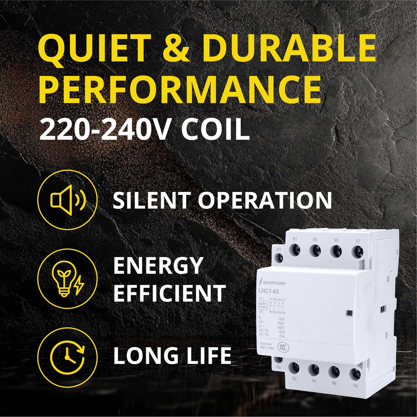 63A 4 Pole Normally Closed Contactor | IEC 400V 220V Coil Shopcorp ...