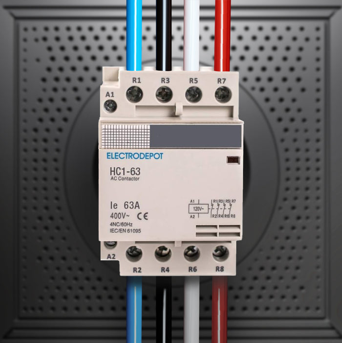 Contactor 40A, 400V, 110/120VAC, 4 Pole Normally Closed ...