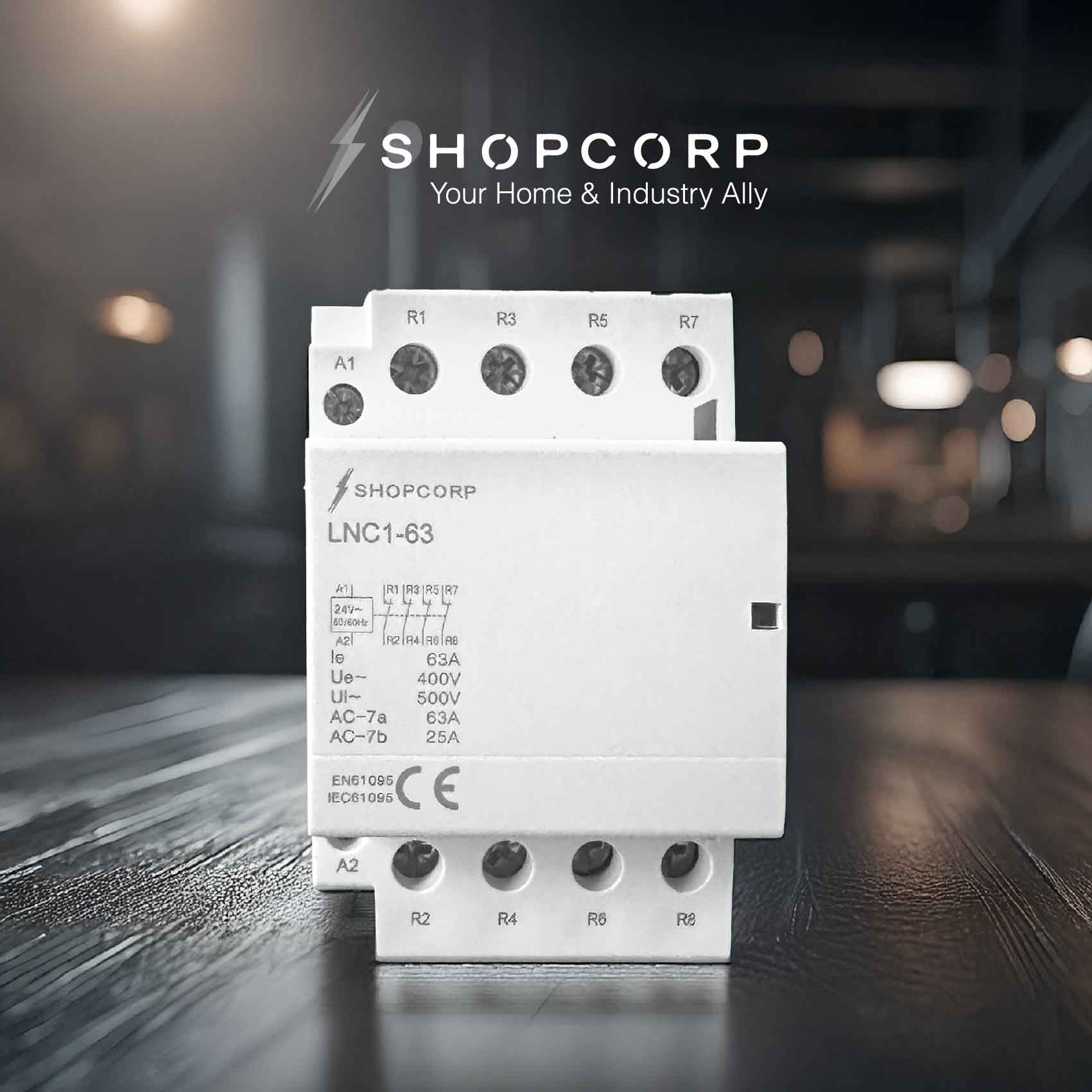 Contactor, 4 Pole Normally Closed, General Purpose, 24V, 63A — ContactorDepot.com