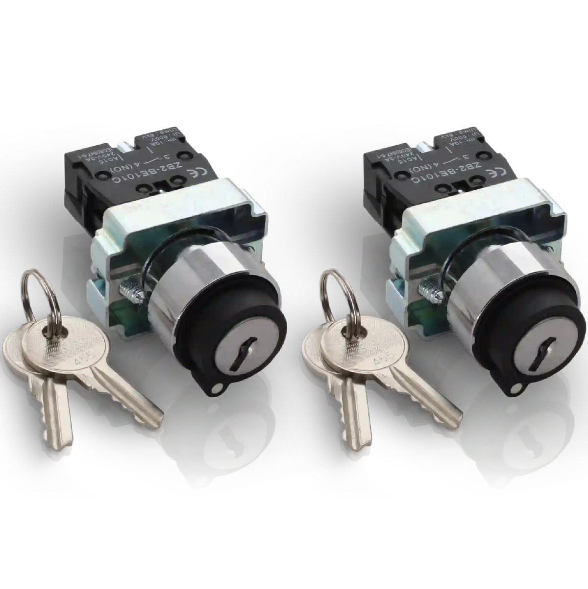 Shopcorp 2 Position Maintained Selector Rotary Key Switch, Self-Lock ...