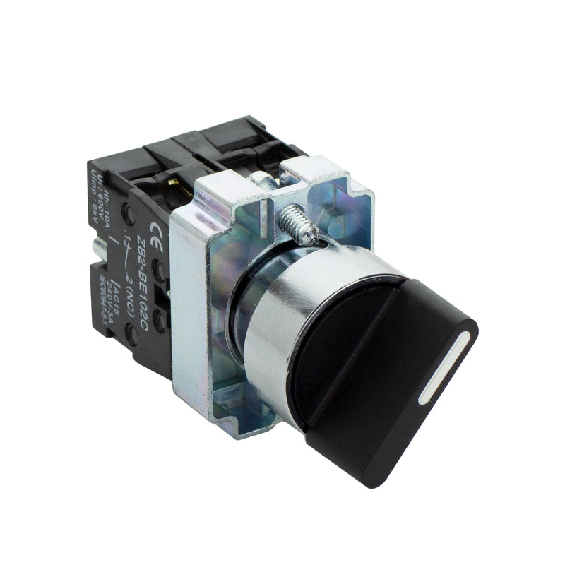 Shopcorp 2 Position Maintained Selector Rotary Switch, Waterproof Self ...