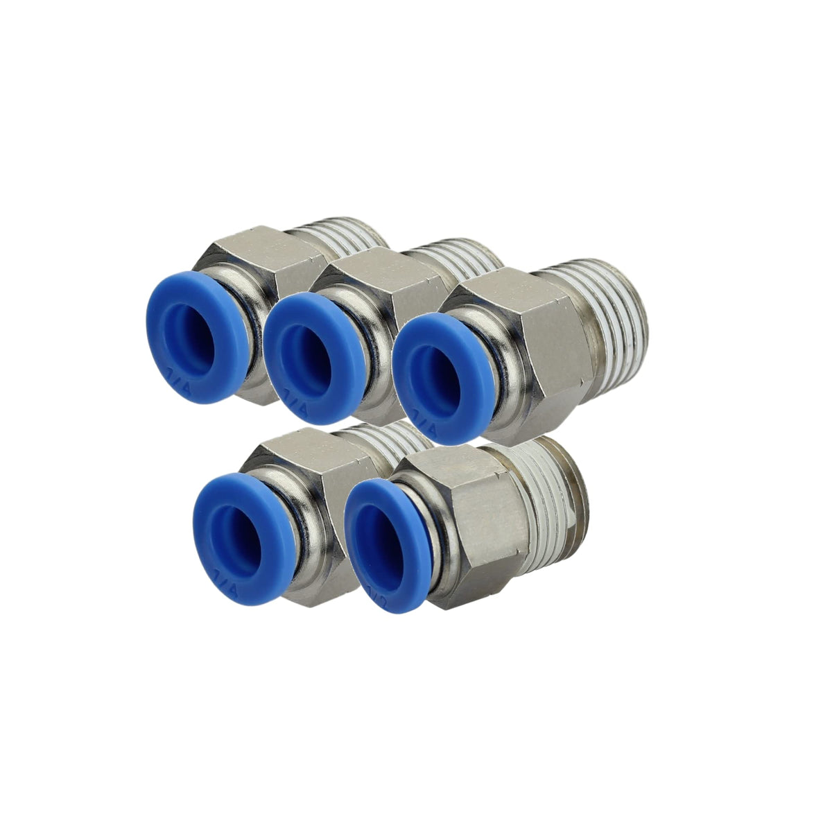 Shopcorp Metal Straight Air Fittings Push to Connect Fittings, NPT Qui ...
