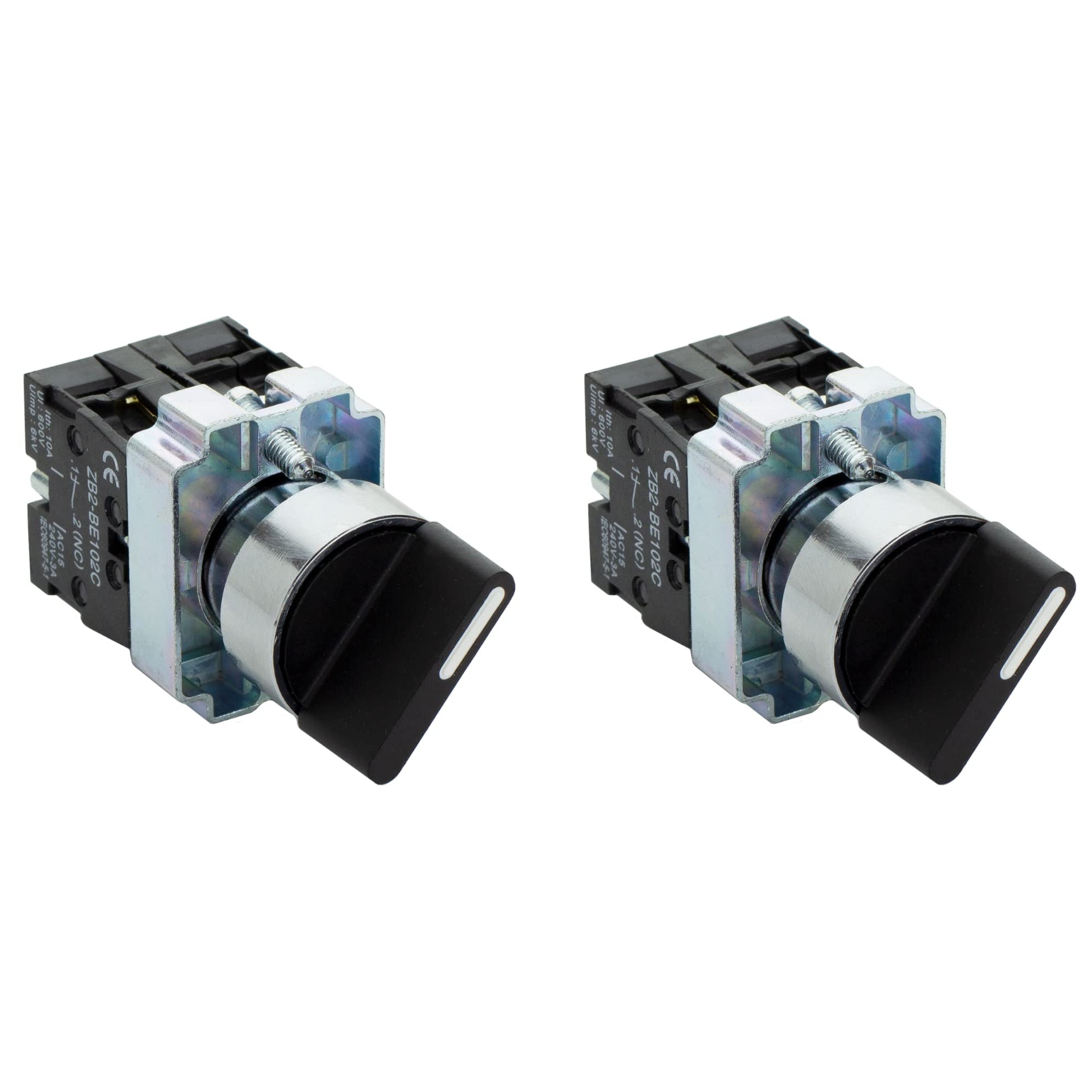 Shopcorp 3 Position Maintained Selector Rotary Switch, Waterproof Self ...