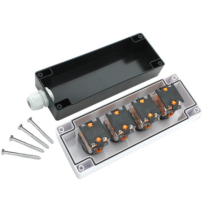Control Station Box Set, Includes 3 Push Buttons and Rotary Switch ...