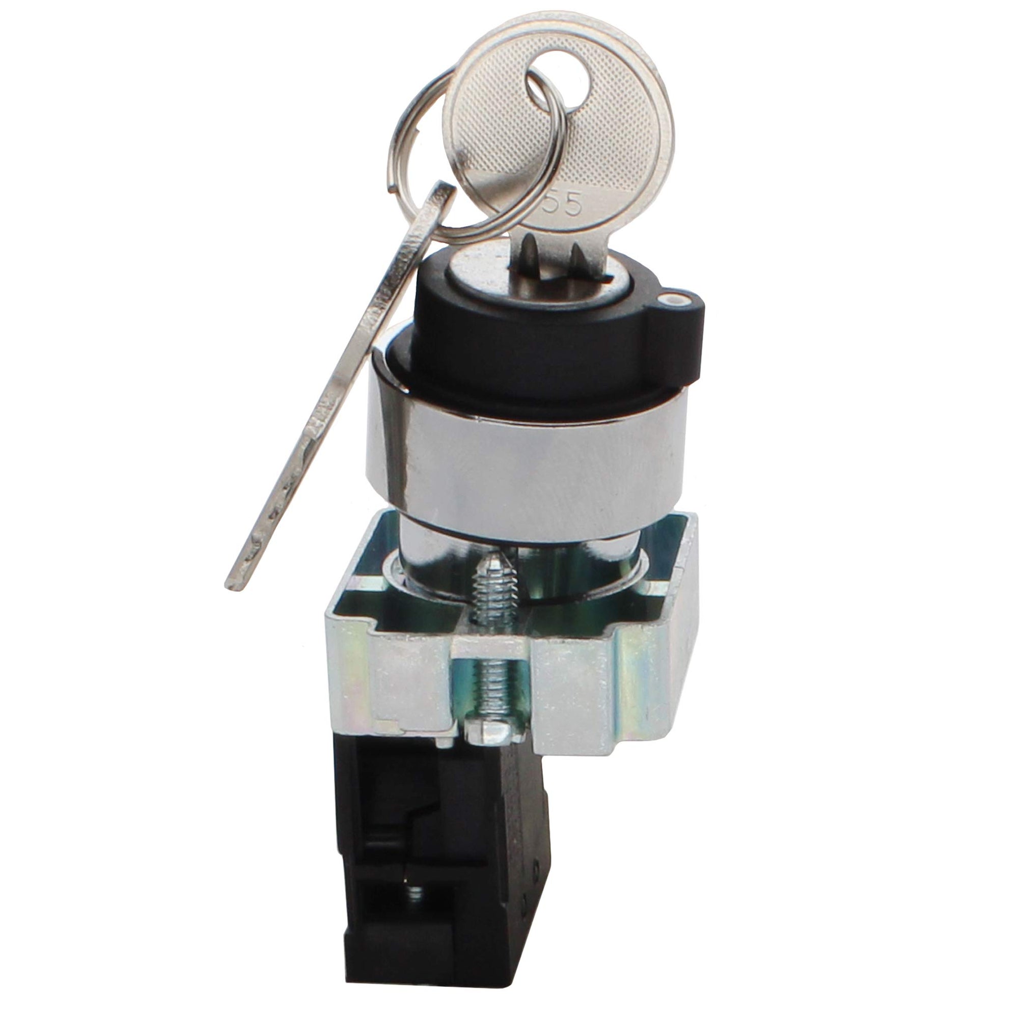 Shopcorp 2 Position Maintained Selector Rotary Key Switch, Self-Lock ...